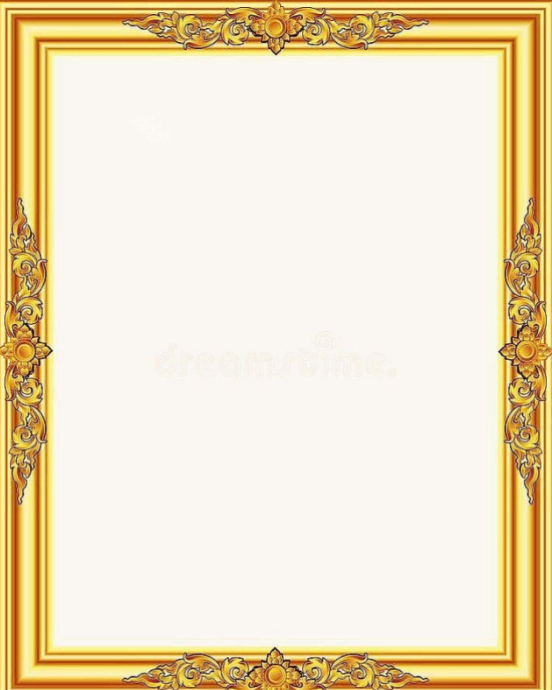 Plantilla de Luxury Ornate Gold Frame Background | PosterMyWall
