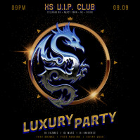 VIP PARTY BANNER Template | PosterMyWall