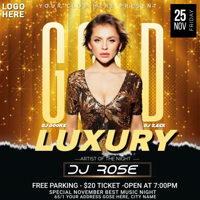 Copy of Luxury Party | PosterMyWall