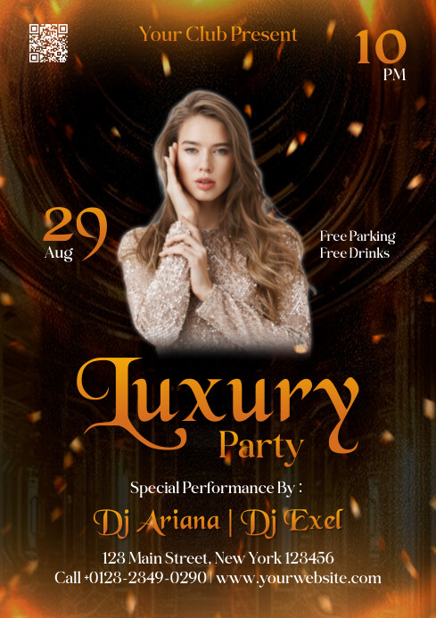 Plantilla de Luxury Party Event Poster Flyer Template | PosterMyWall