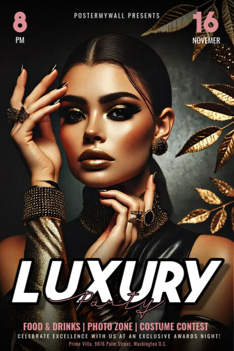 Luxury Party Poster Template | PosterMyWall