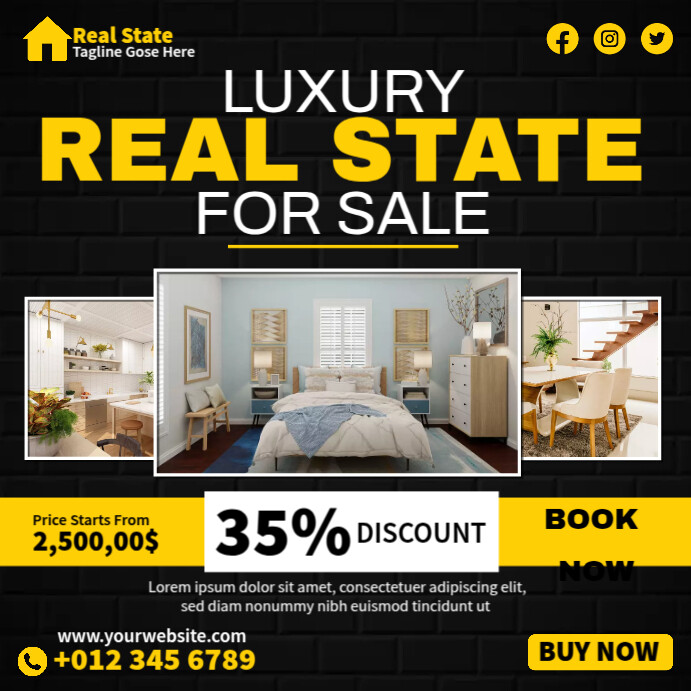 Copy of Luxury Real State | PosterMyWall