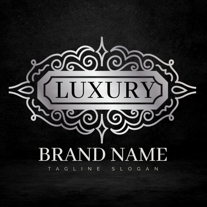 Modèle Luxury Silver Logo | PosterMyWall