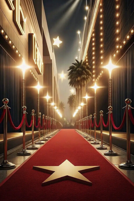 Luxury Spotlight Red Carpet Template | PosterMyWall