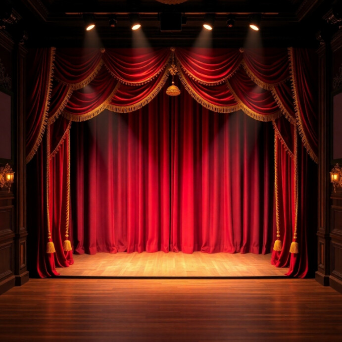 Luxury Stage Spotlight Template | PosterMyWall