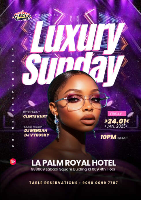 Luxury Sunday Service Poster Design Template | PosterMyWall