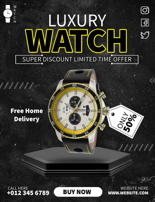 Copy of Luxury Watch | PosterMyWall