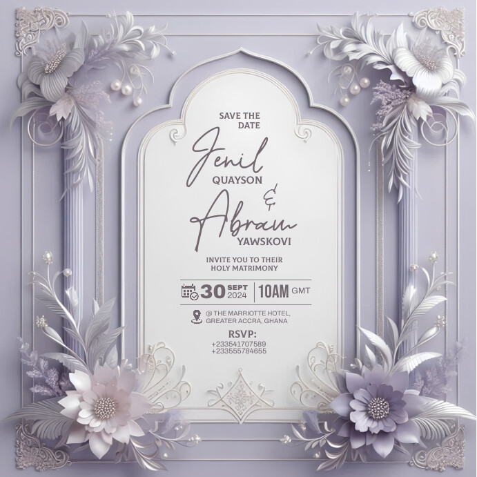 Luxury wedding invitation templates | PosterMyWall