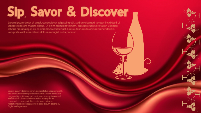 Luxury Wine Tasting Presentation Template | PosterMyWall