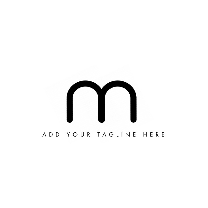 Copy of m alphanumeric icon logo template design | PosterMyWall