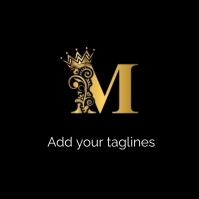 Royal M letter company logo Template | PosterMyWall