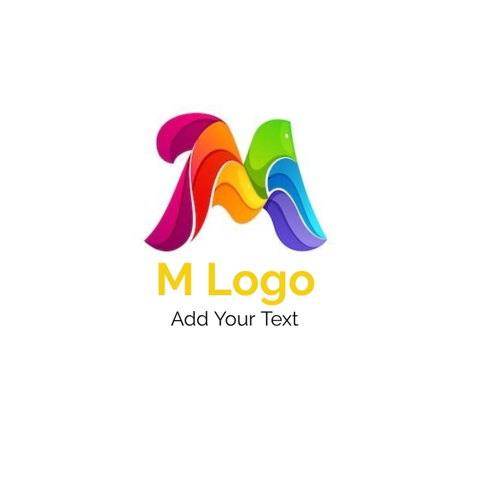 M Logo Template | PosterMyWall