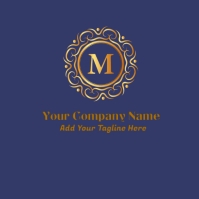 Royal M letter company logo Template | PosterMyWall