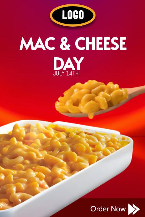 Mac & cheese day poster Template | PosterMyWall