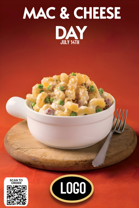Mac & cheese day poster Template | PosterMyWall