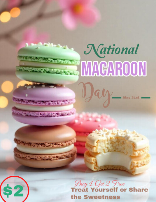 Copy of MACAROON DAY | PosterMyWall