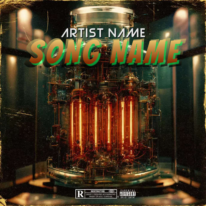 machine Album Cover music trap mixtape rap Template | PosterMyWall