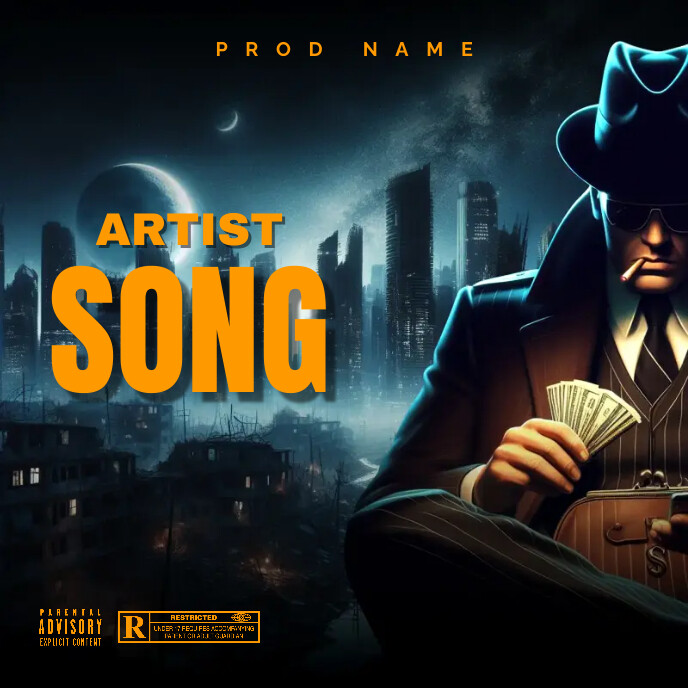 Plantilla de Mafia city cover art template | PosterMyWall