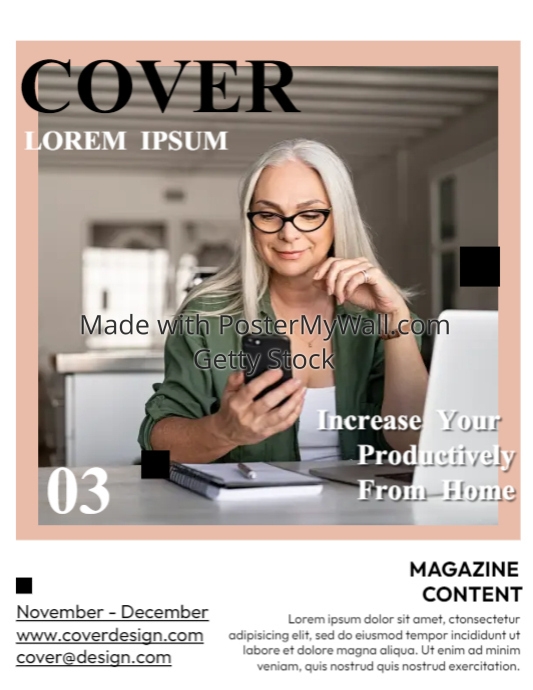 Magazine Book Cover Template | PosterMyWall