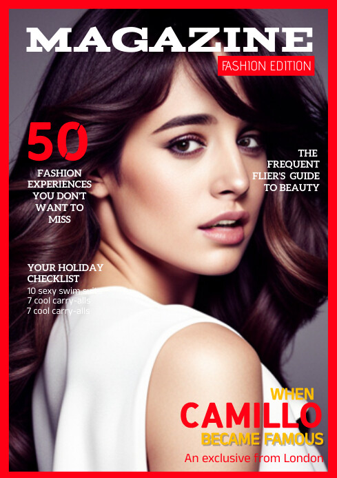 Magazine cover (Fashion) Template | PosterMyWall