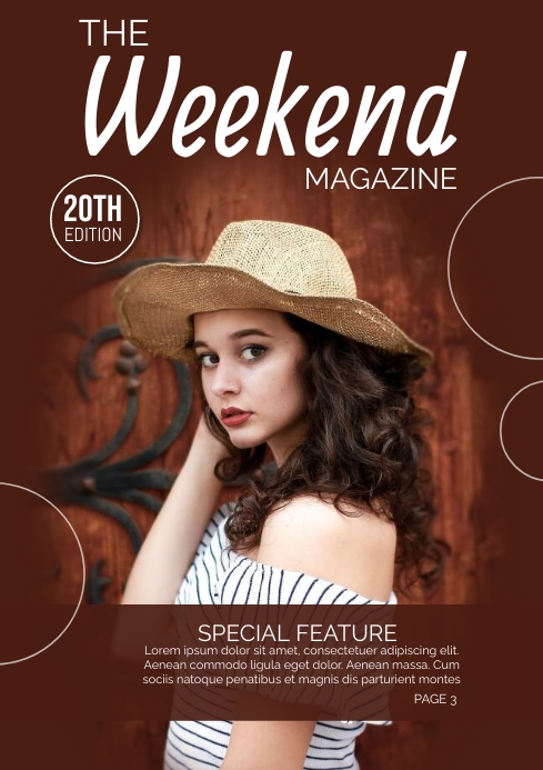 Copy of magazine cover template | PosterMyWall