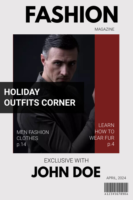 Copy of magazine cover template | PosterMyWall