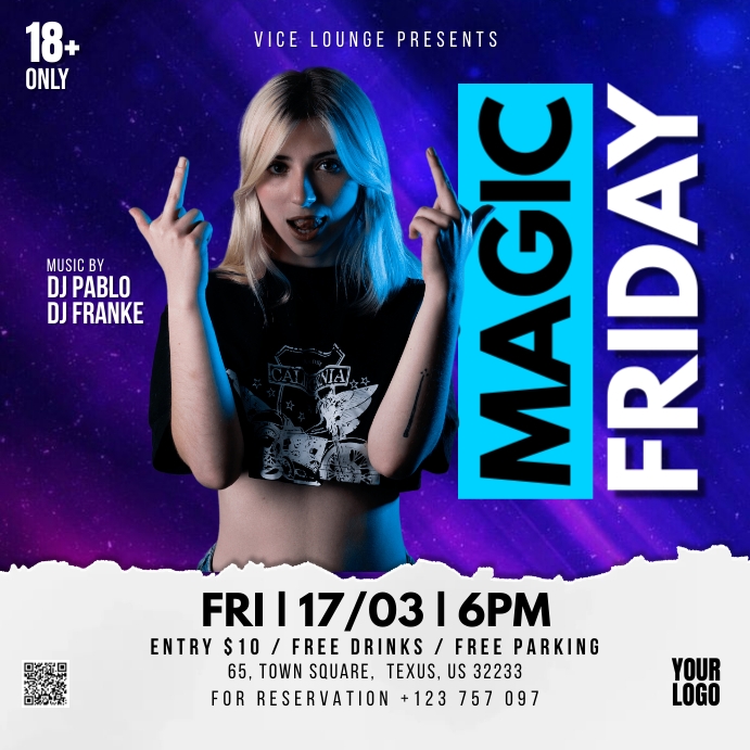 Magic friday Templat | PosterMyWall