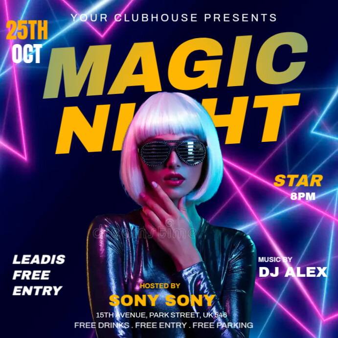 Copy of Magic night | PosterMyWall