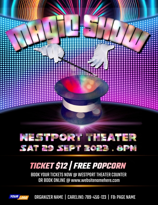 Magic Show Ad Poster Template | PosterMyWall