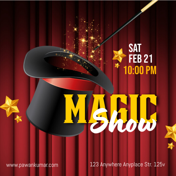 Copy of magic show | PosterMyWall