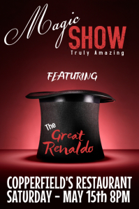 Magic Show Flyer Template with photos | PosterMyWall
