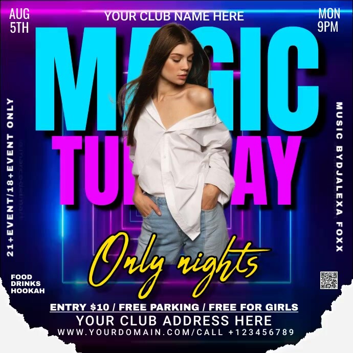 Plantilla de MAGIC TUESDAY ONLY NIGHTS | PosterMyWall