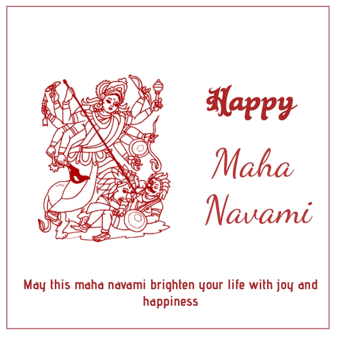 maha navami Template | PosterMyWall