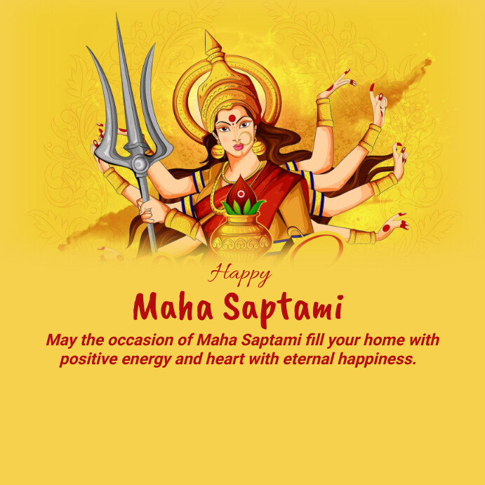 maha saptami Template | PosterMyWall
