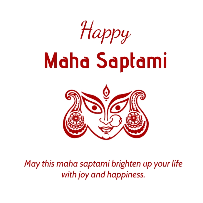 maha saptami Template | PosterMyWall
