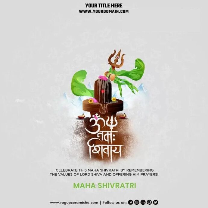 Maha shiv ratri Template | PosterMyWall