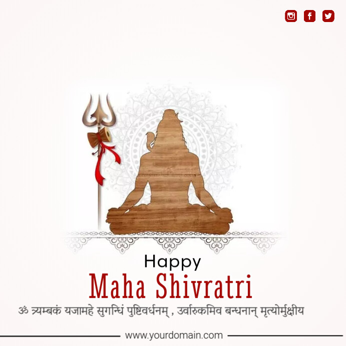 Maha Shivaratri Template | PosterMyWall