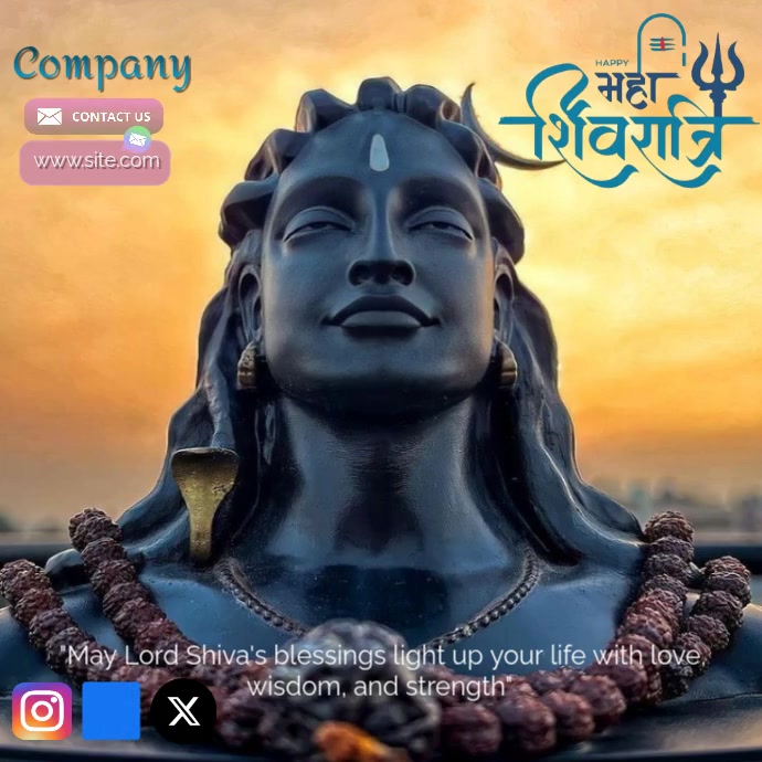 Maha Shivaratri hd template | PosterMyWall