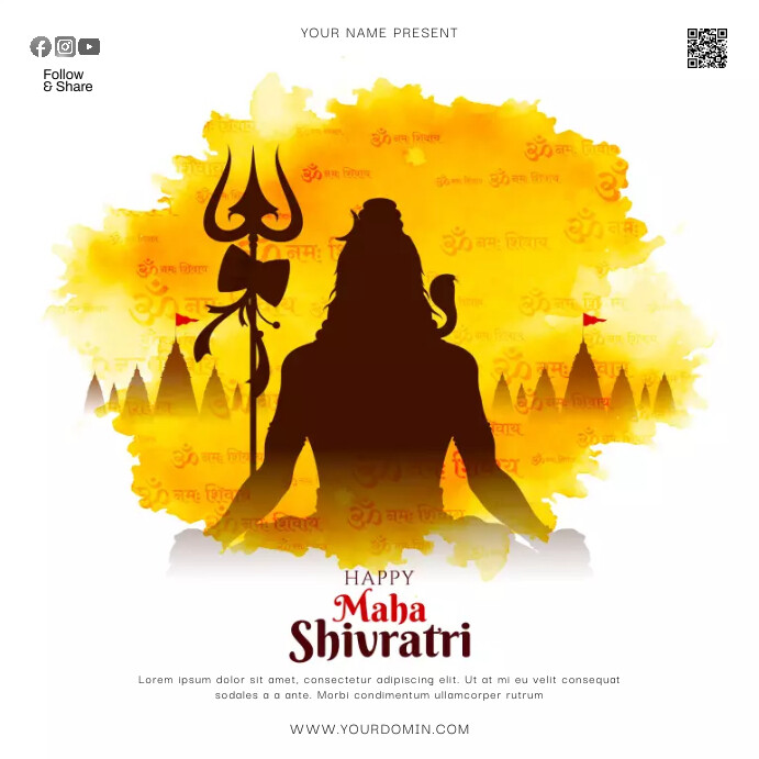 Maha Shivratri Template | PosterMyWall