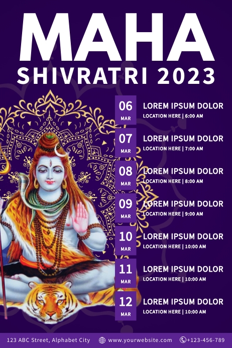 Maha Shivratri Template | PosterMyWall