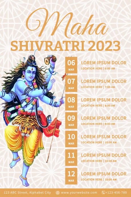 Maha Shivratri Template | PosterMyWall