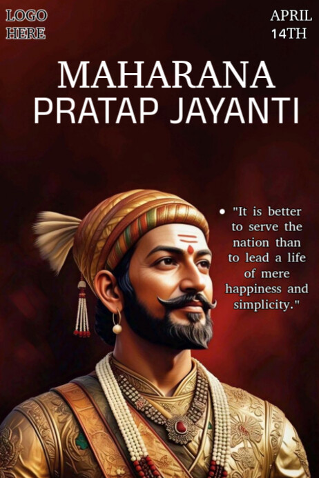 Plantilla de Maharana pratap jayanti | PosterMyWall