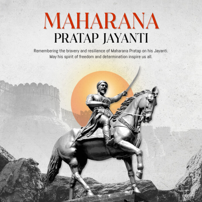 Maharana Pratap Jayanti Instagram Post Template | PosterMyWall