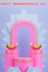 Mahashivratri festival day poster Template | PosterMyWall