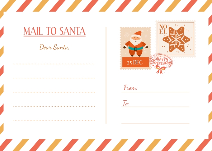 Mail to Santa Template | PosterMyWall