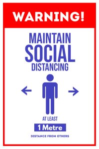 Covid-19 Awareness Social Distancing Poster Template | PosterMyWall