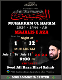 Majalis e Aza Shahadat Imam Husain (A.S) Template | PosterMyWall