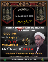 Majalis e Aza Shahadat Imam Husain (A.S) Template | PosterMyWall