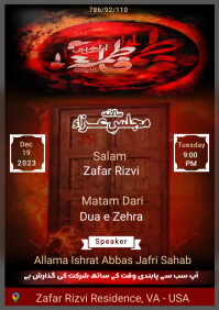 Majlis Bibi Fatima Zehra (S.A) Template | PosterMyWall