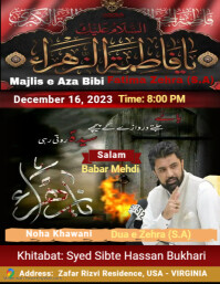 Majlis Bibi Fatima Zehra (S.A) (3) Template | PosterMyWall